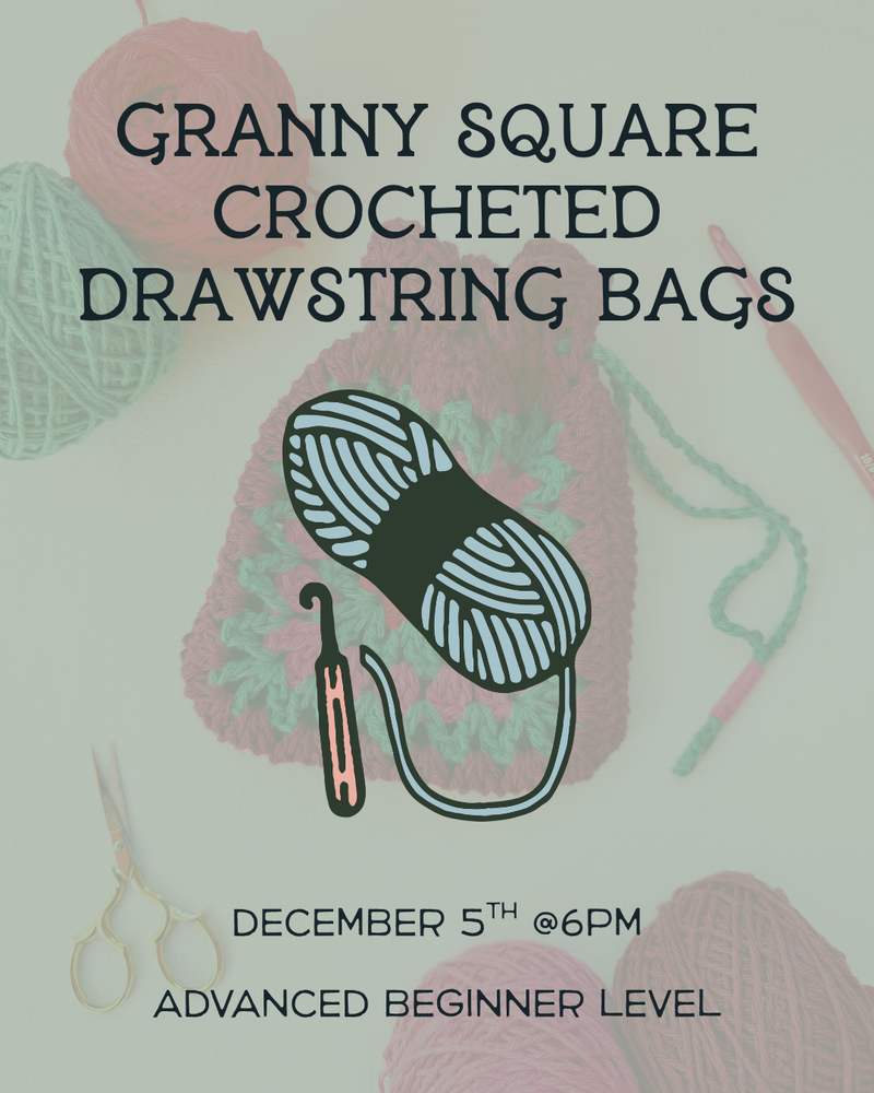 Granny Gift Pouch: Crocheted Granny Square Drawstring Pouch – Makeshift ...