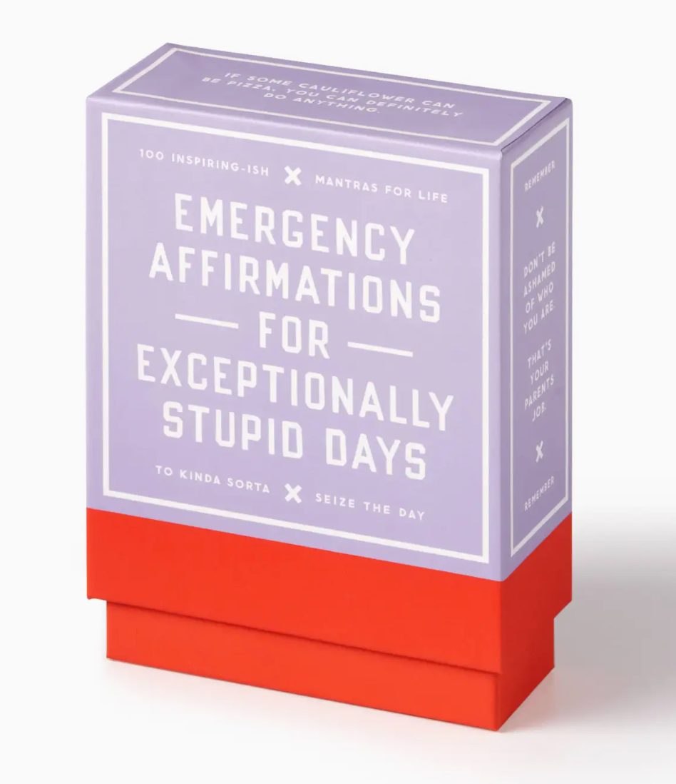 Chronicle Books Emergency Affirmations Exceptionally Stupid Days Card ...
